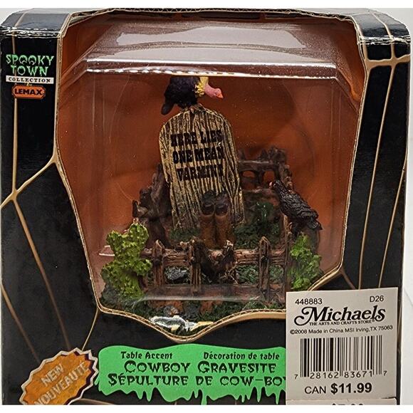 Lemax | Holiday | Lemax 8367 Spooky Town 208 Cowboy Gravesite Halloween ...
